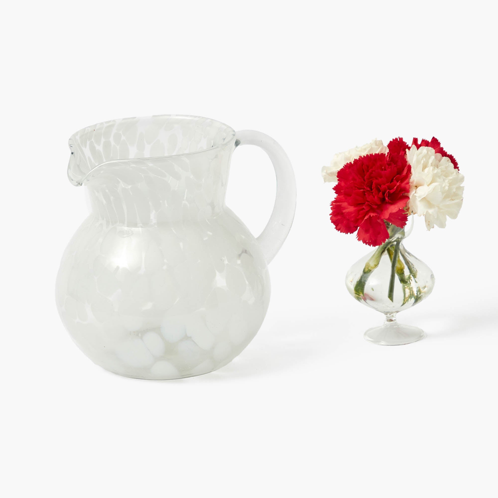 Dappled White Water Jug