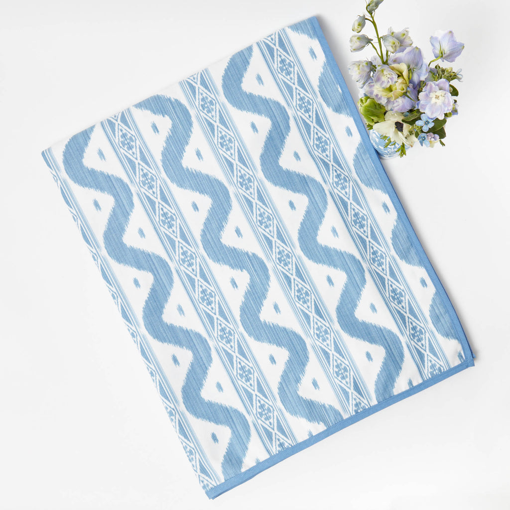 Blue Ikat Tablecloth– Mrs. Alice