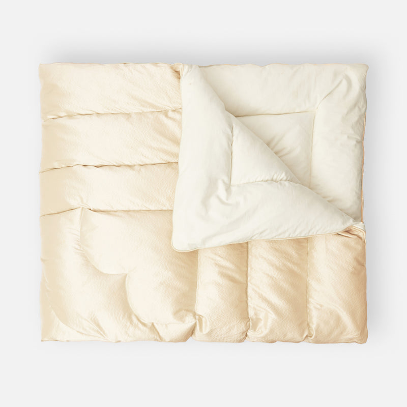 Cream Silk Eiderdown