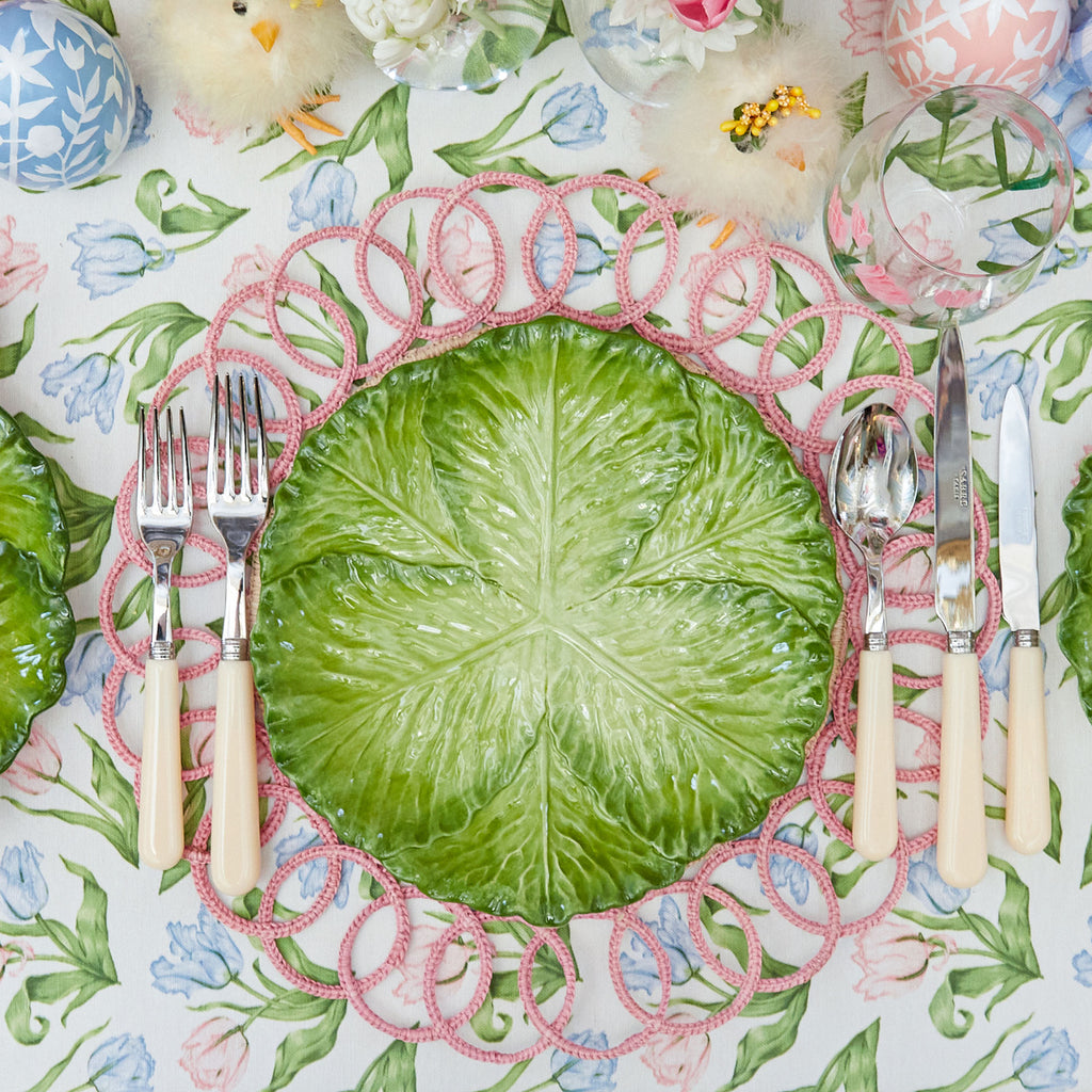 Serena Green Cabbage Dinner Plate (Set of 4)– Mrs. Alice