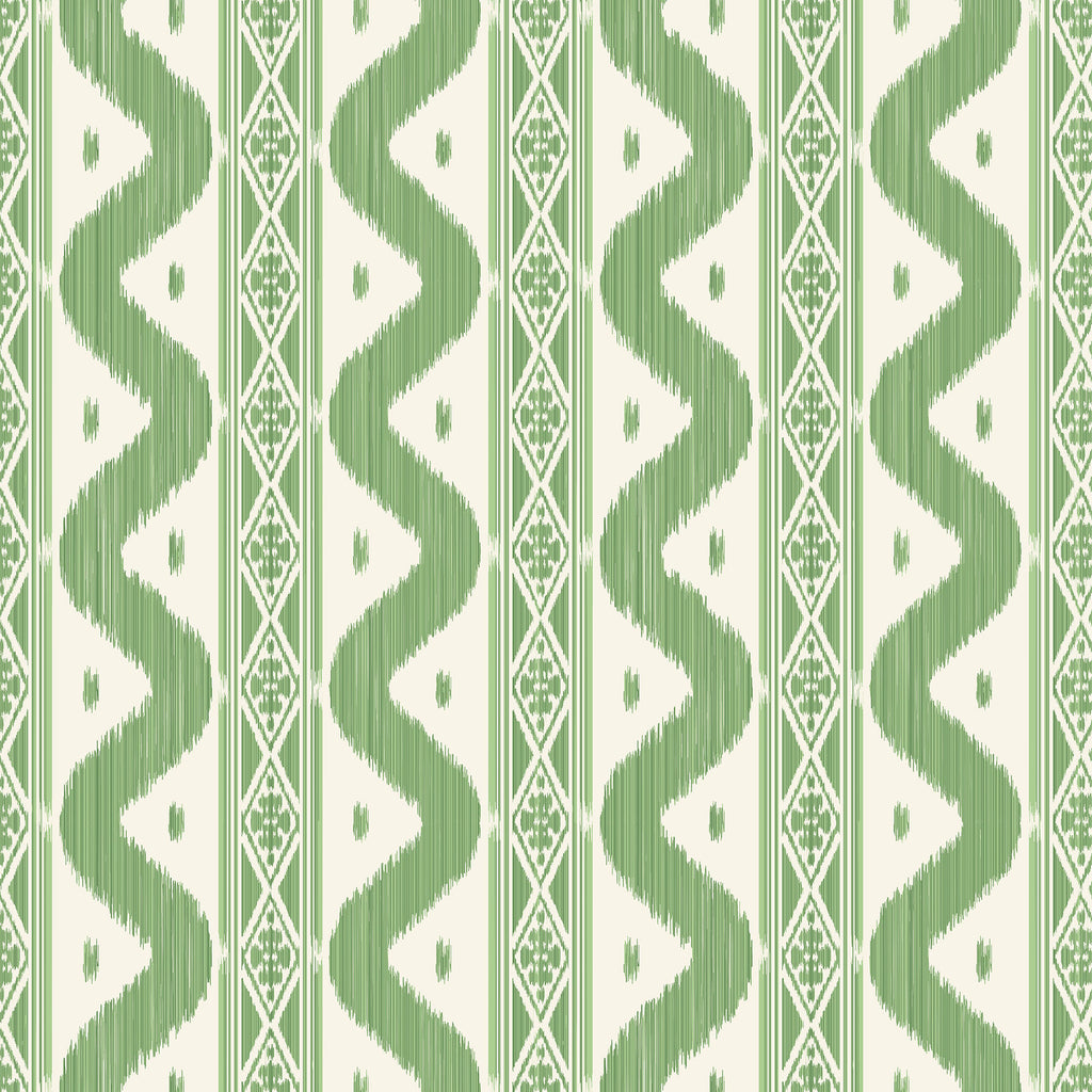 Green Ikat Stripe Wallpaper– Mrs. Alice