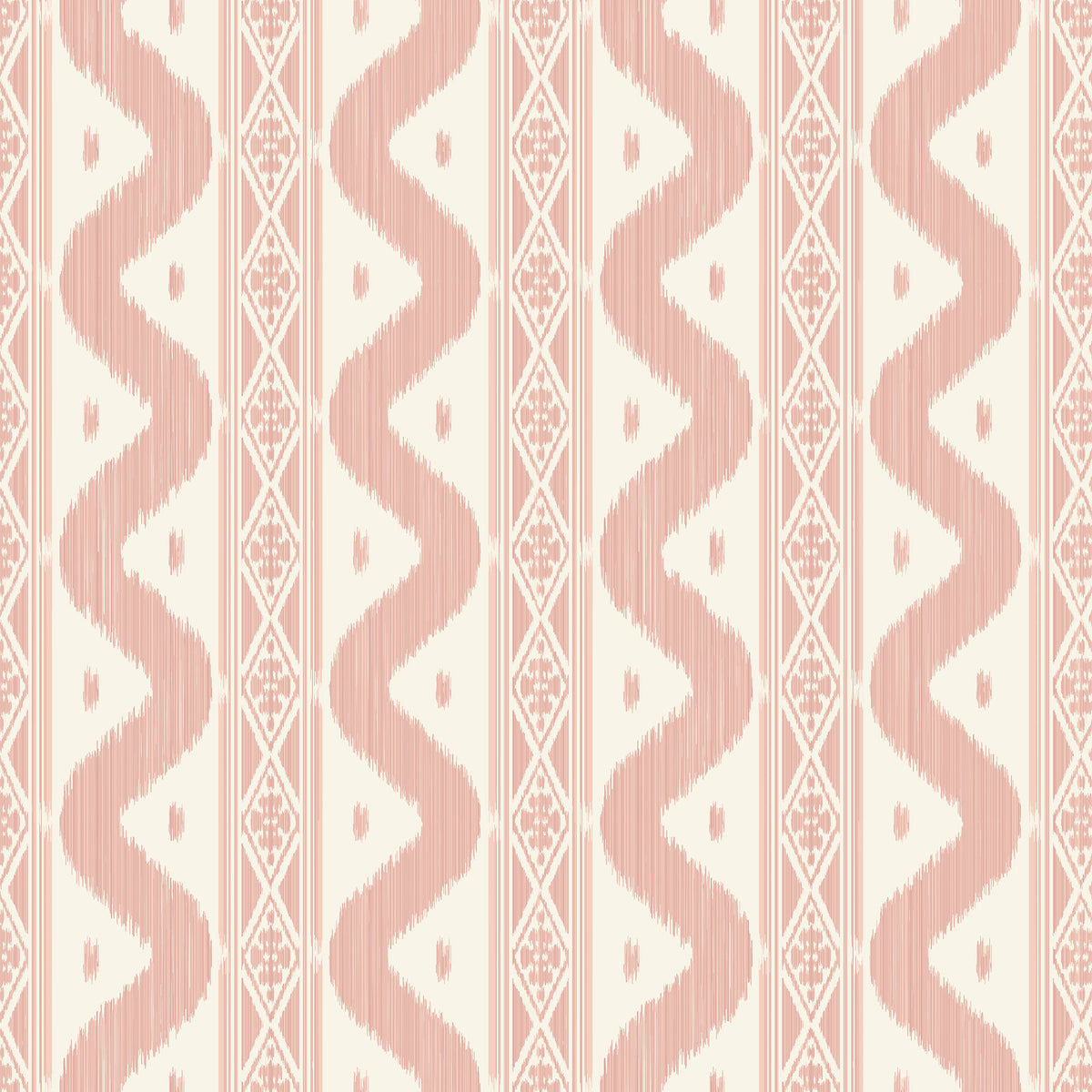 Pink Ikat Stripe Wallpaper | Wallpaper | Mrs. Alice