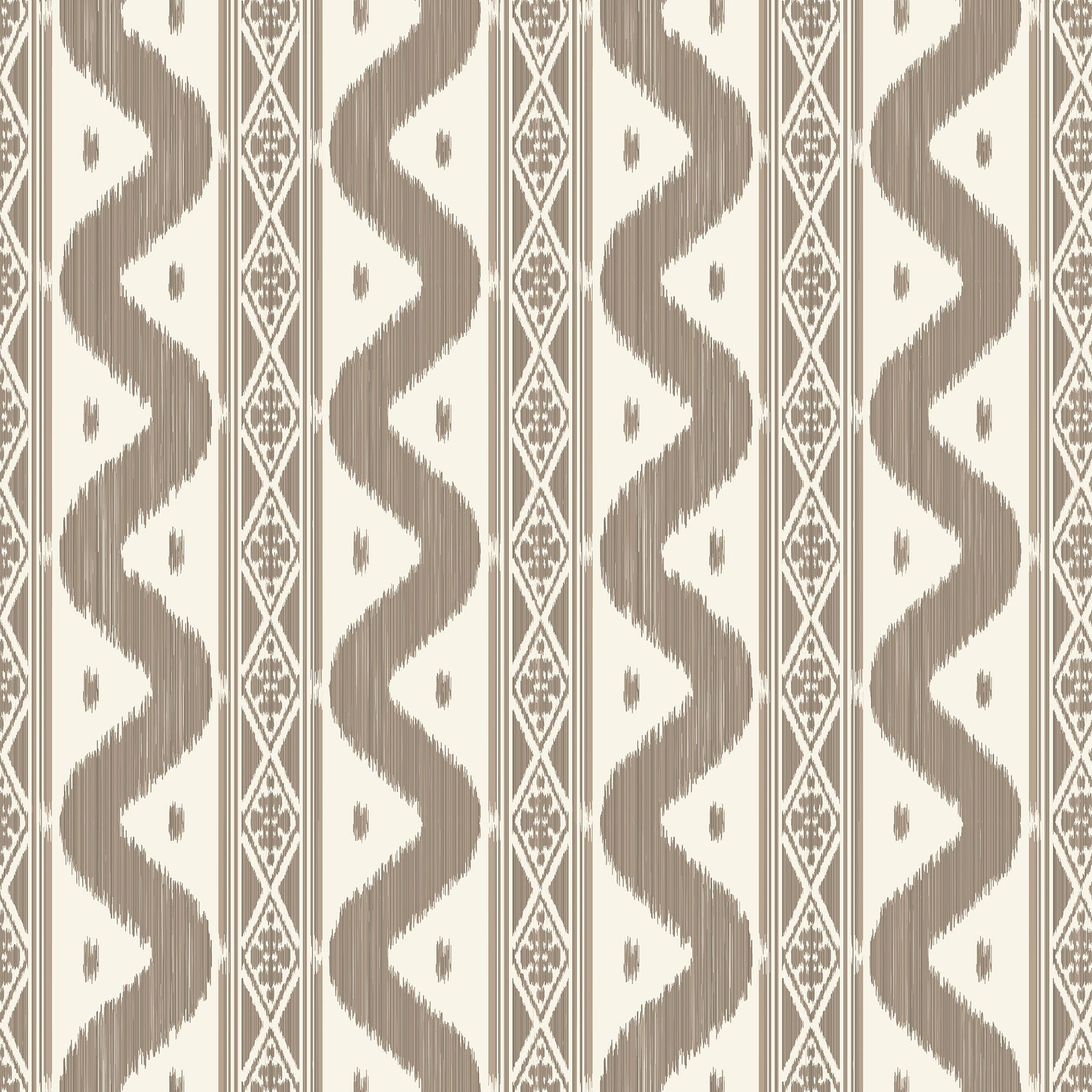 Putty Ikat Stripe Wallpaper | Wallpaper | Mrs. Alice