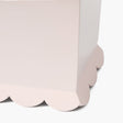 Soft Pink Scalloped Lacquer Waste Paper Bin