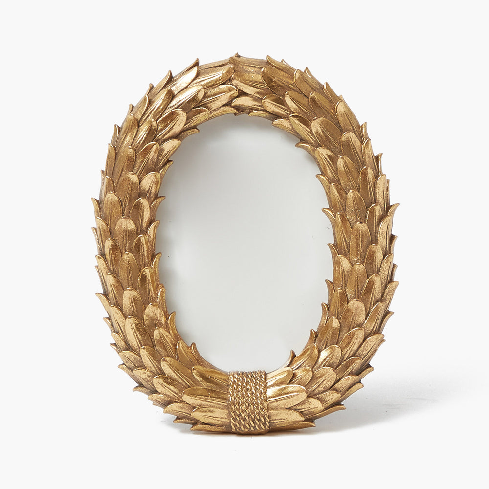 Odette Oval Gold Photo Frame - 4"x6"