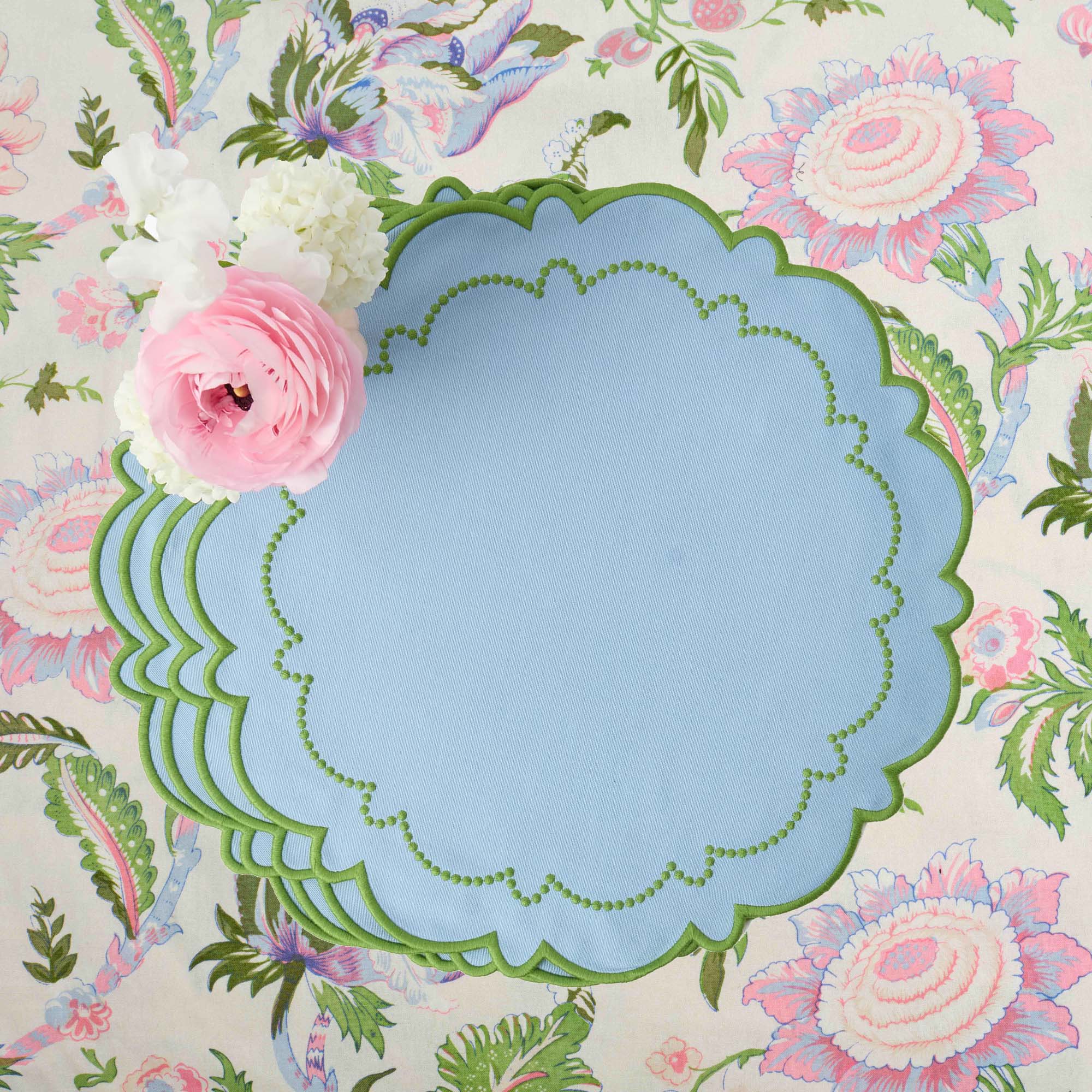Mariana Blue & Green Placemats (Set of 4)