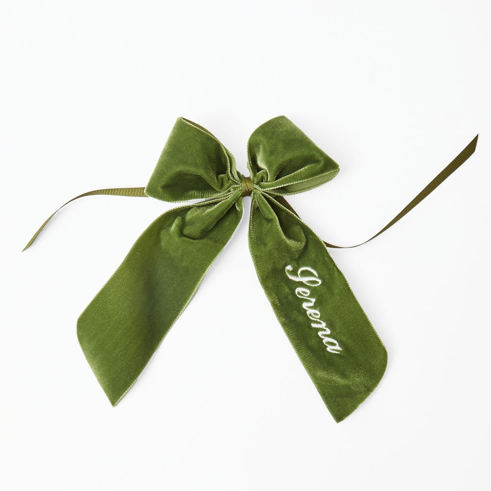 Personalisable Forest Green Bow