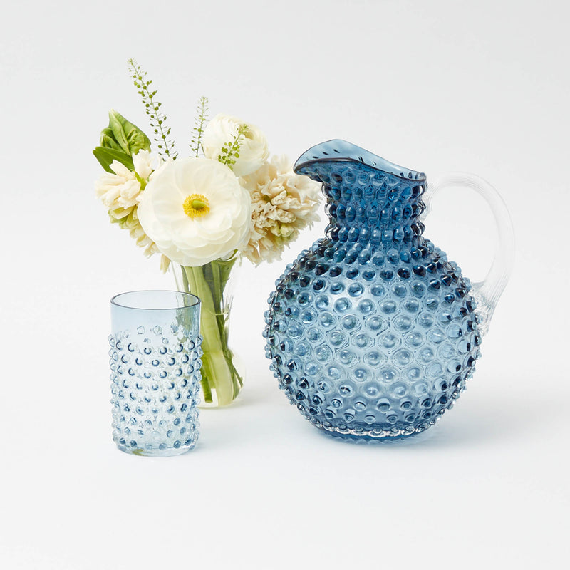 Hobnail Navy Jug– Mrs. Alice