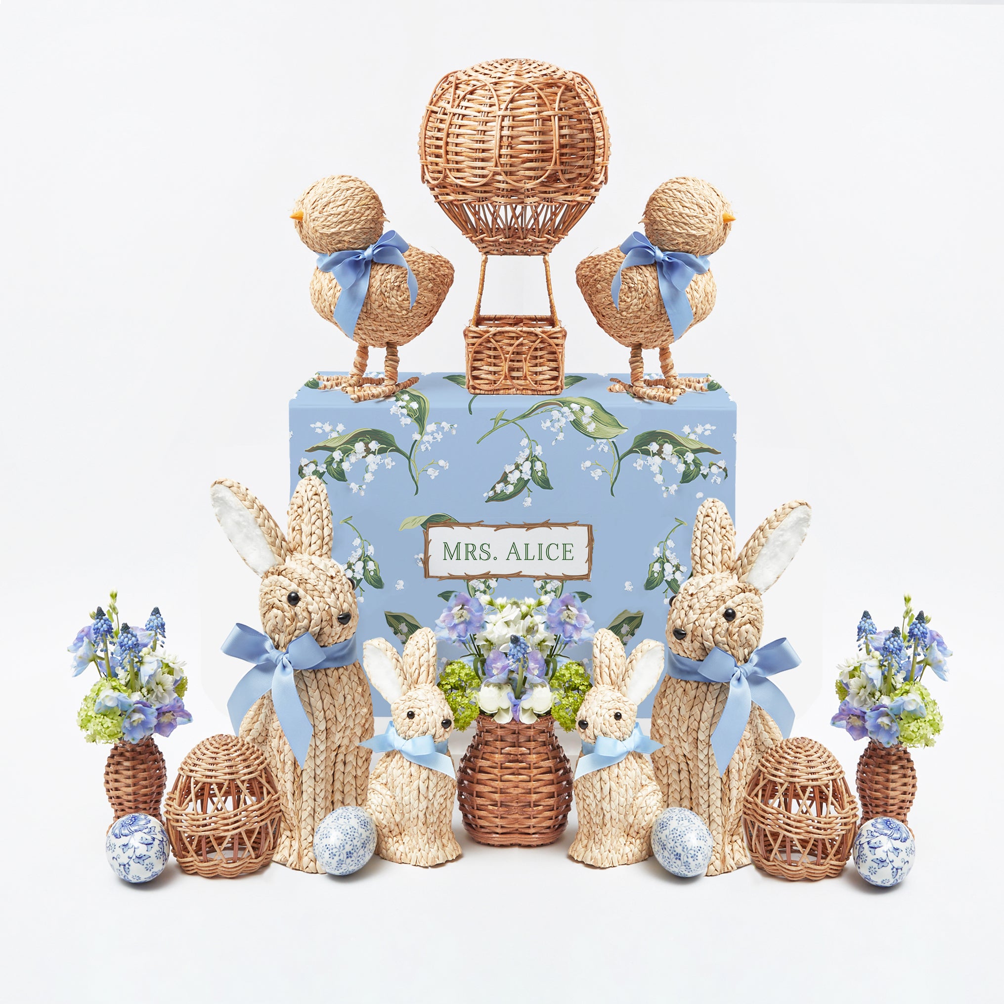 Rattan Garden Tablescape– Mrs. Alice