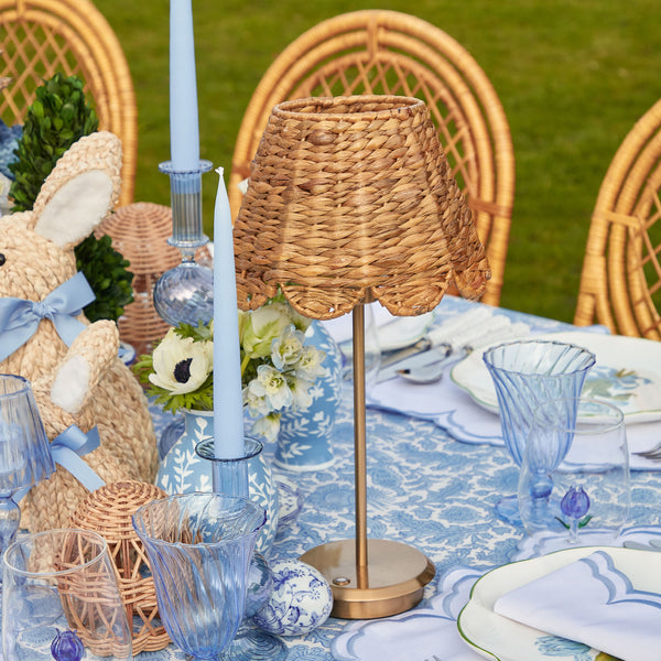 Rattan Garden Tablescape– Mrs. Alice
