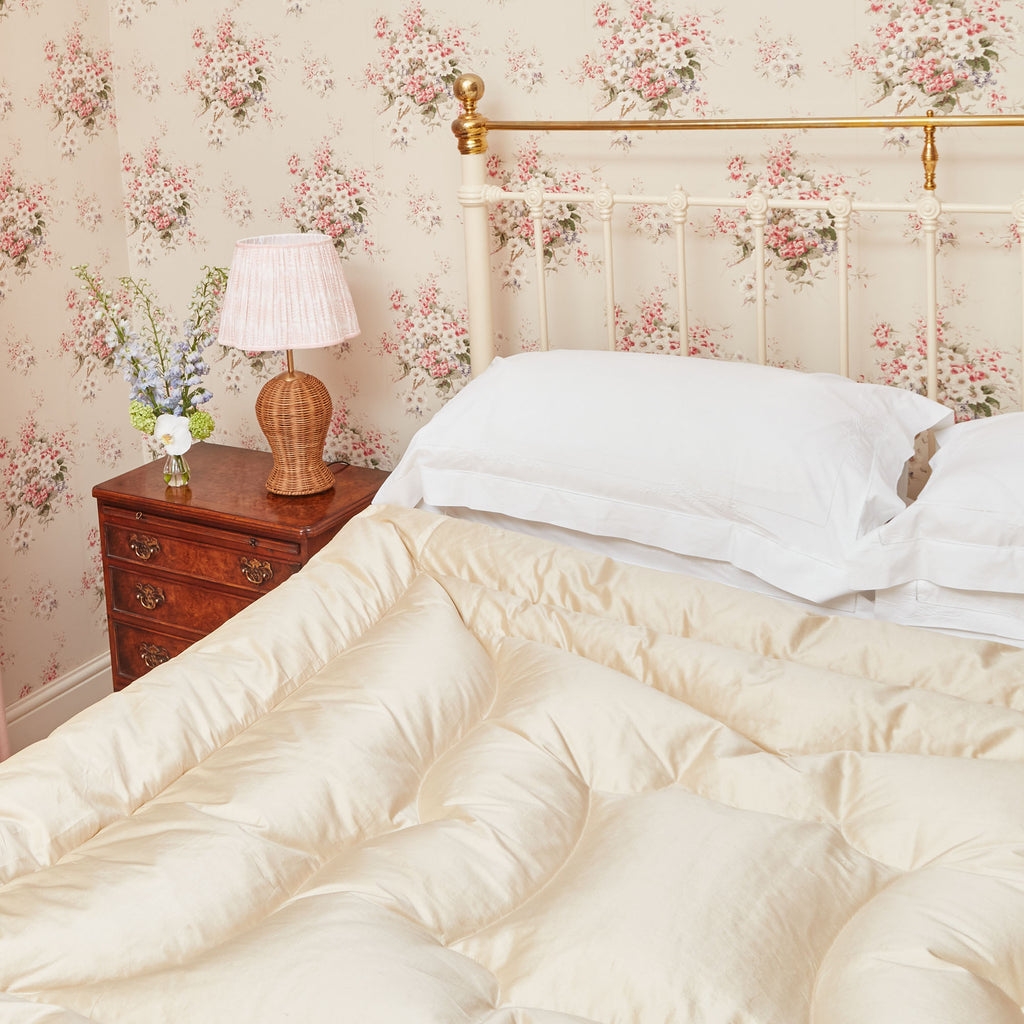 Cream Silk Eiderdown– Mrs. Alice
