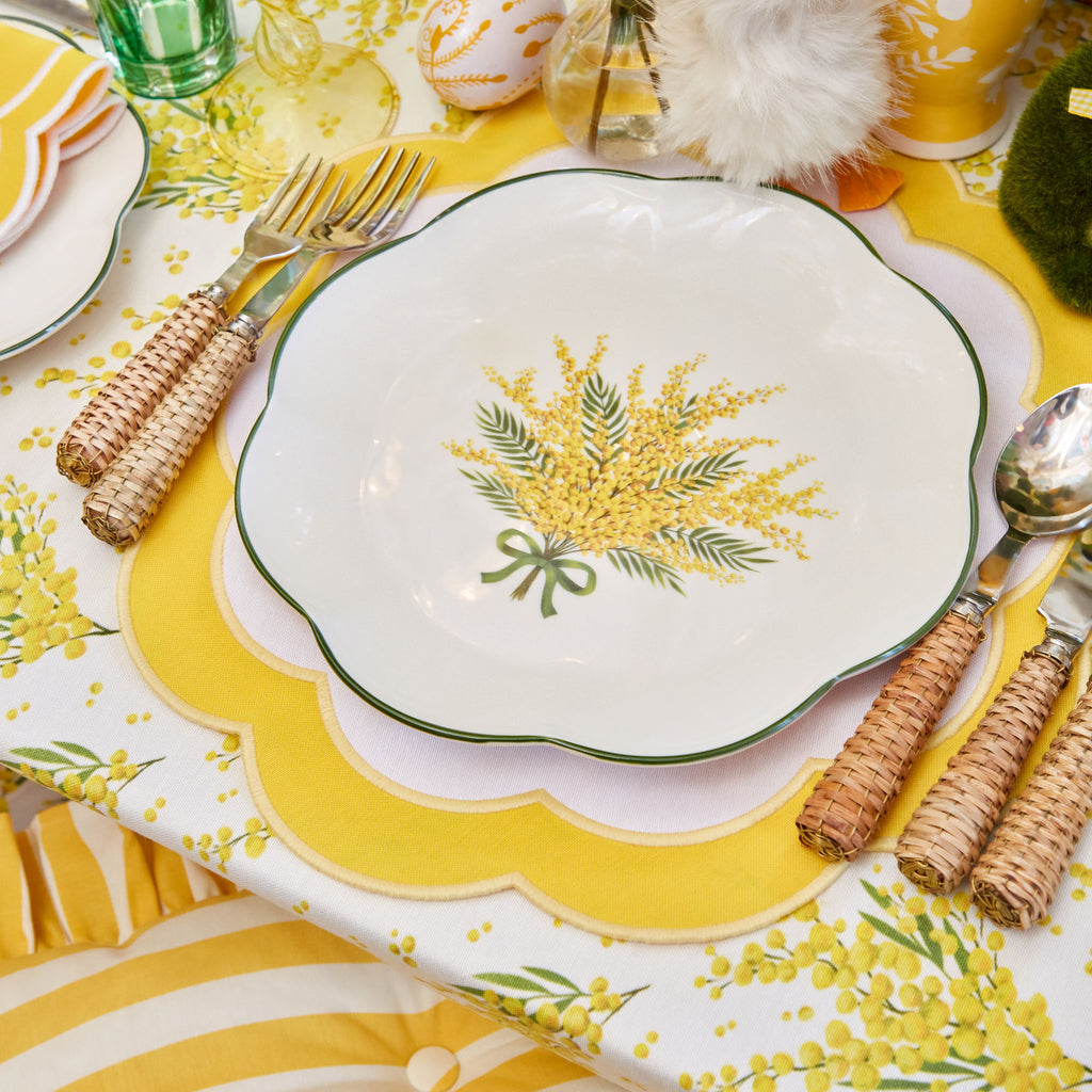 Mimosa Dinner Plates (Set of 4)– Mrs. Alice