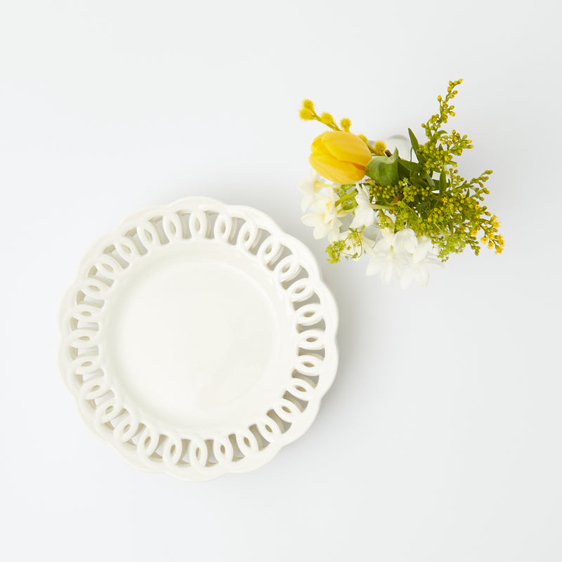 White Lace Starter Plate– Mrs. Alice