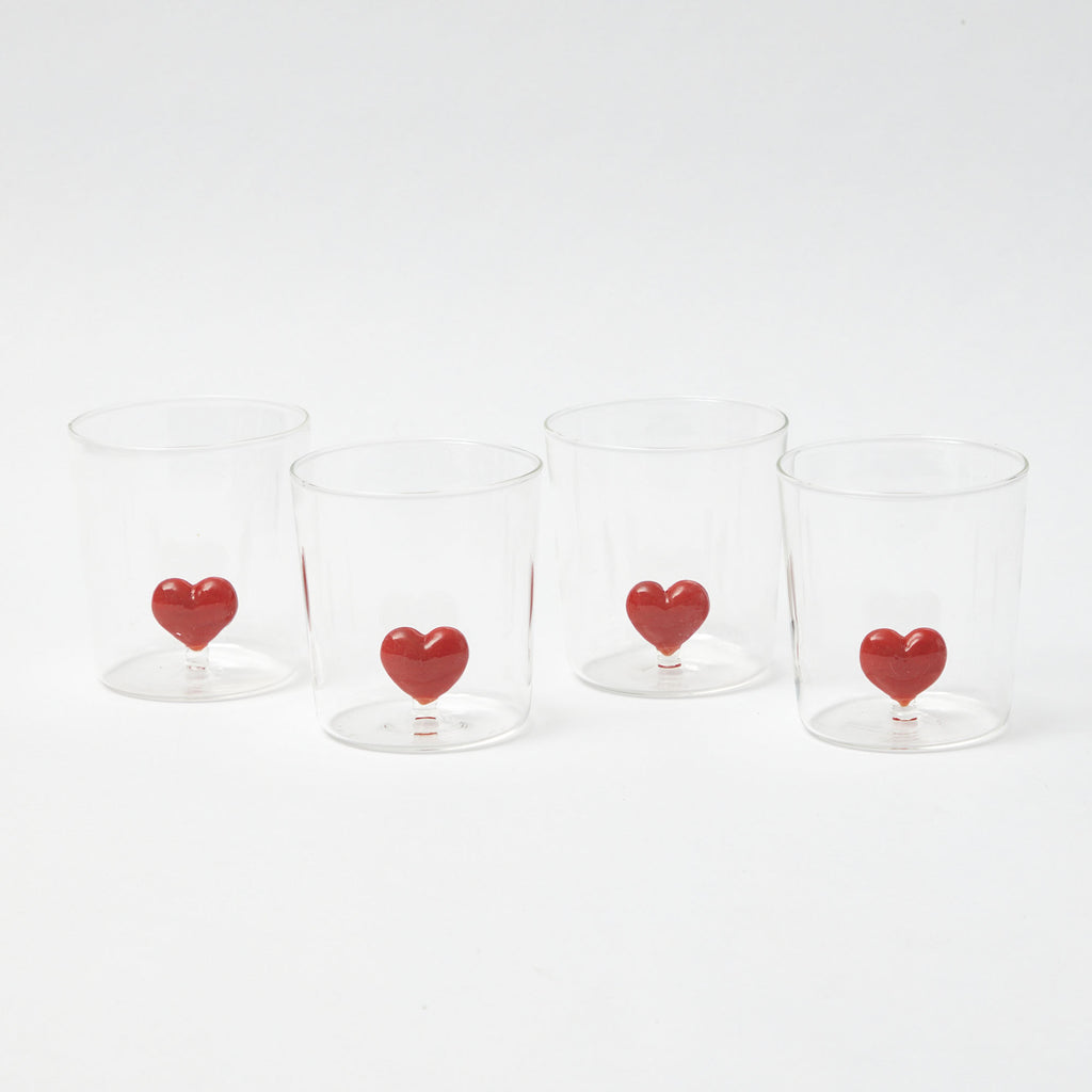 Love Heart Glasses (Set of 4)– Mrs. Alice