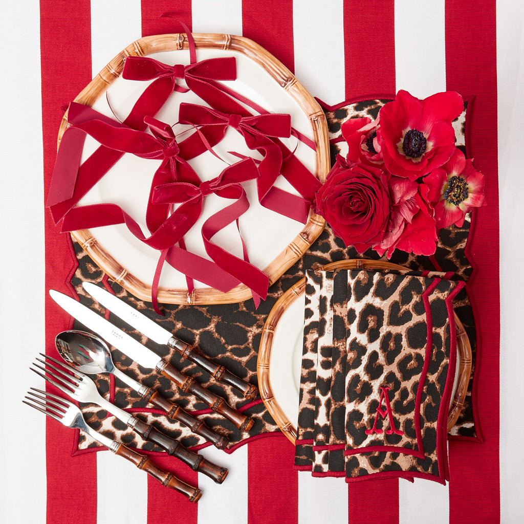 Ruby Red Velvet Bow (Set of 4) - 20cm– Mrs. Alice