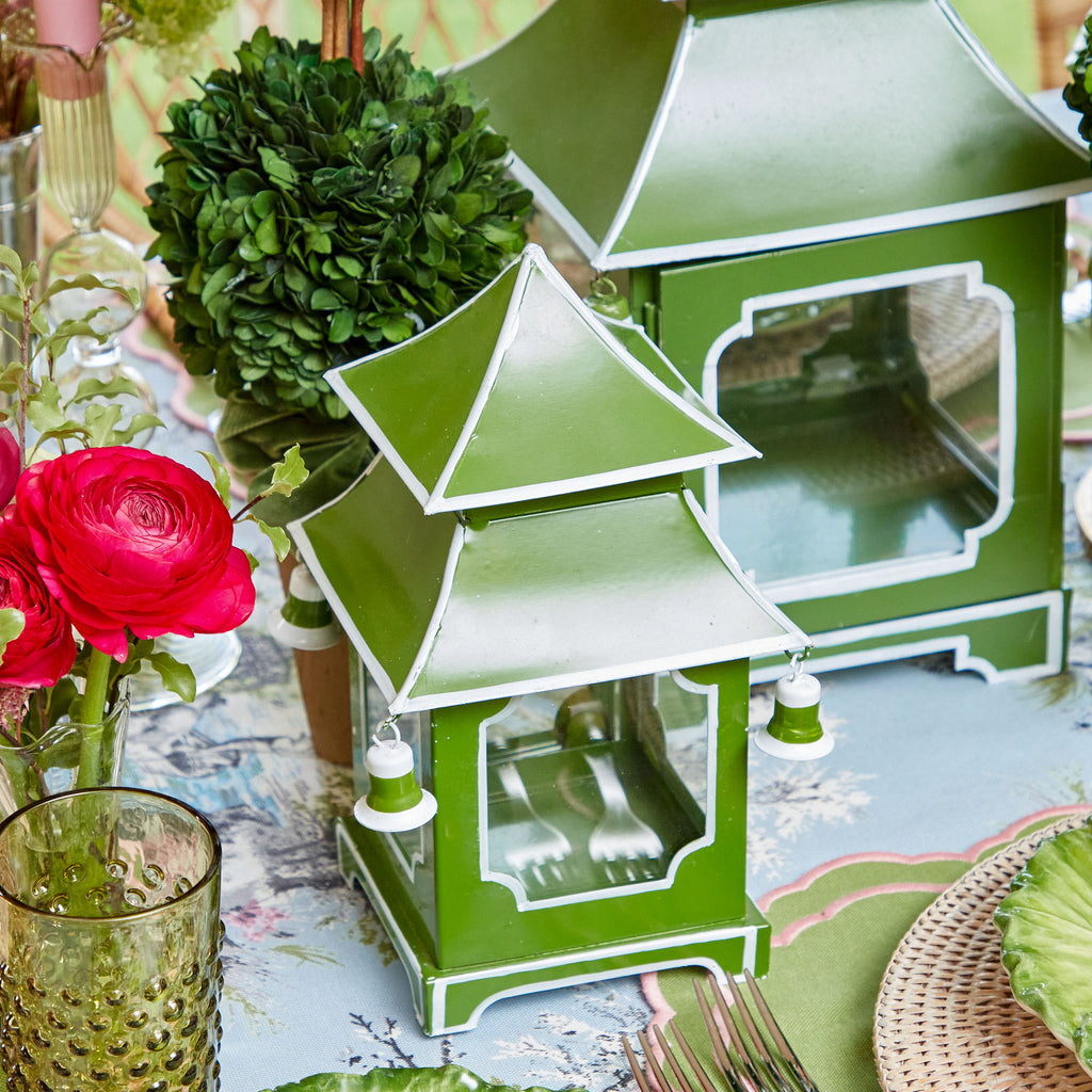 Apple Green Mini Pagoda Lantern (Pair)– Mrs. Alice