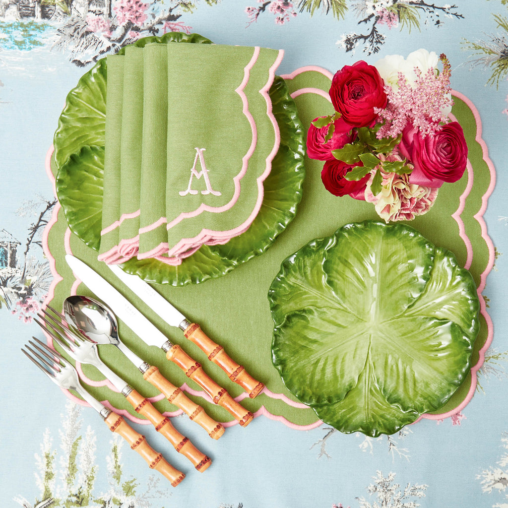 Serena Green Cabbage Dinner & Starter Plates (Set of 8)– Mrs. Alice