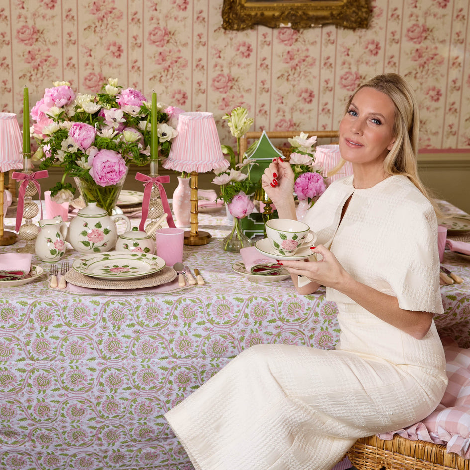 Rose Garden Tablescape