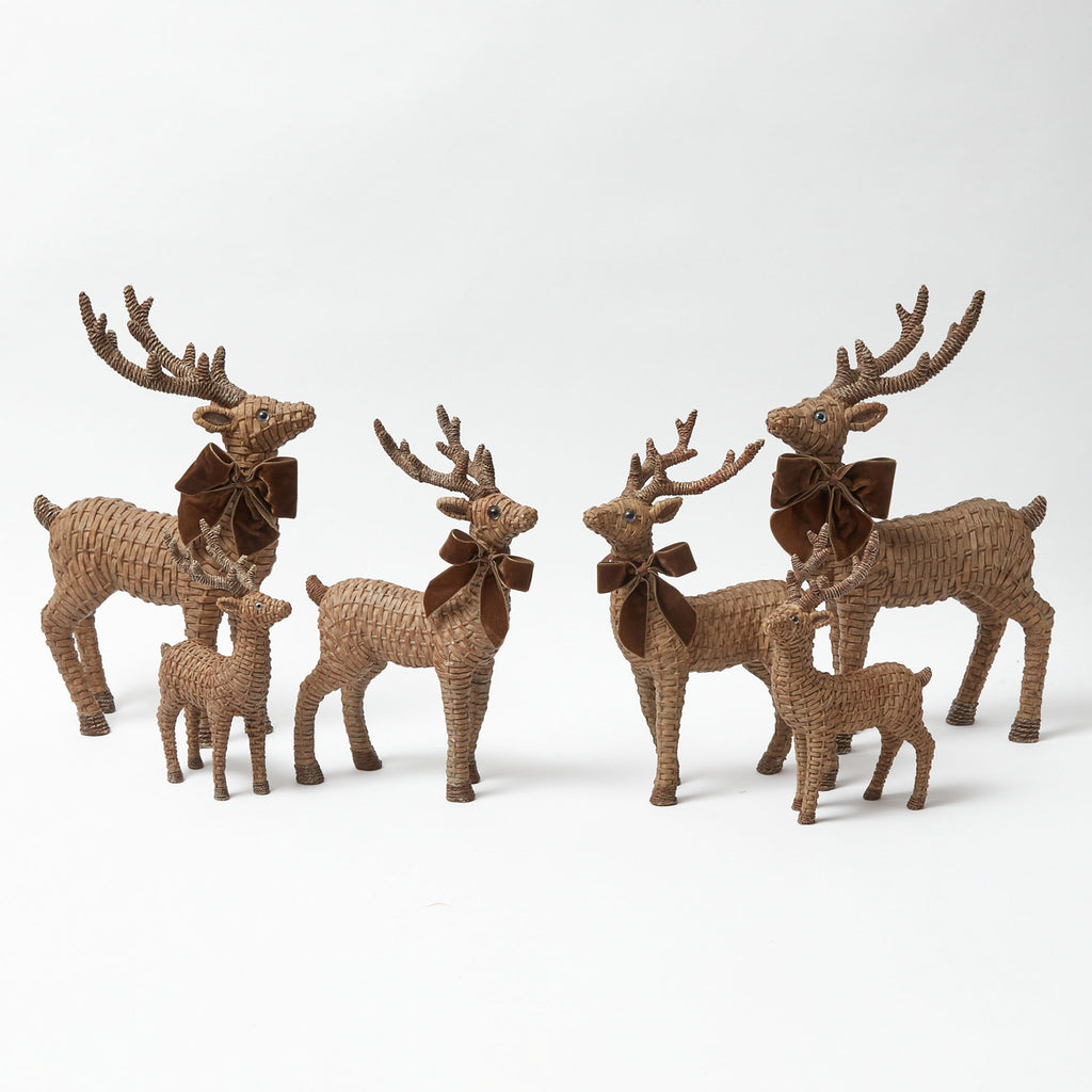 Large Rattan Reindeer (Pair) - 40cm– Mrs. Alice