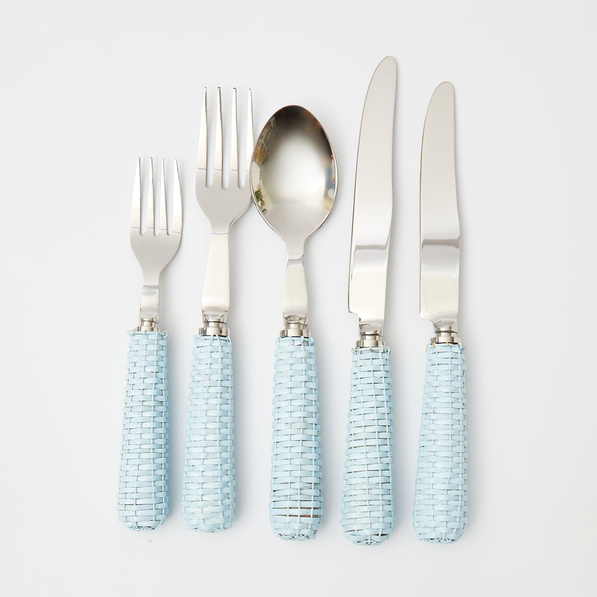 Blue Rattan Cutlery (5 Piece)– Mrs. Alice