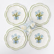 Blue Tulip Dinner & Starter Plates (Set of 8)