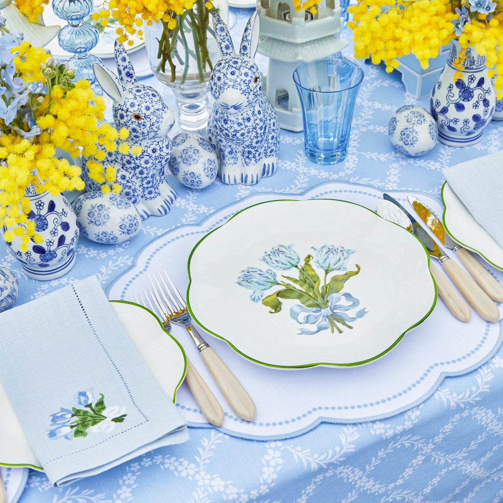 Blue Tulip Dinner Plates (Set of 4)– Mrs. Alice