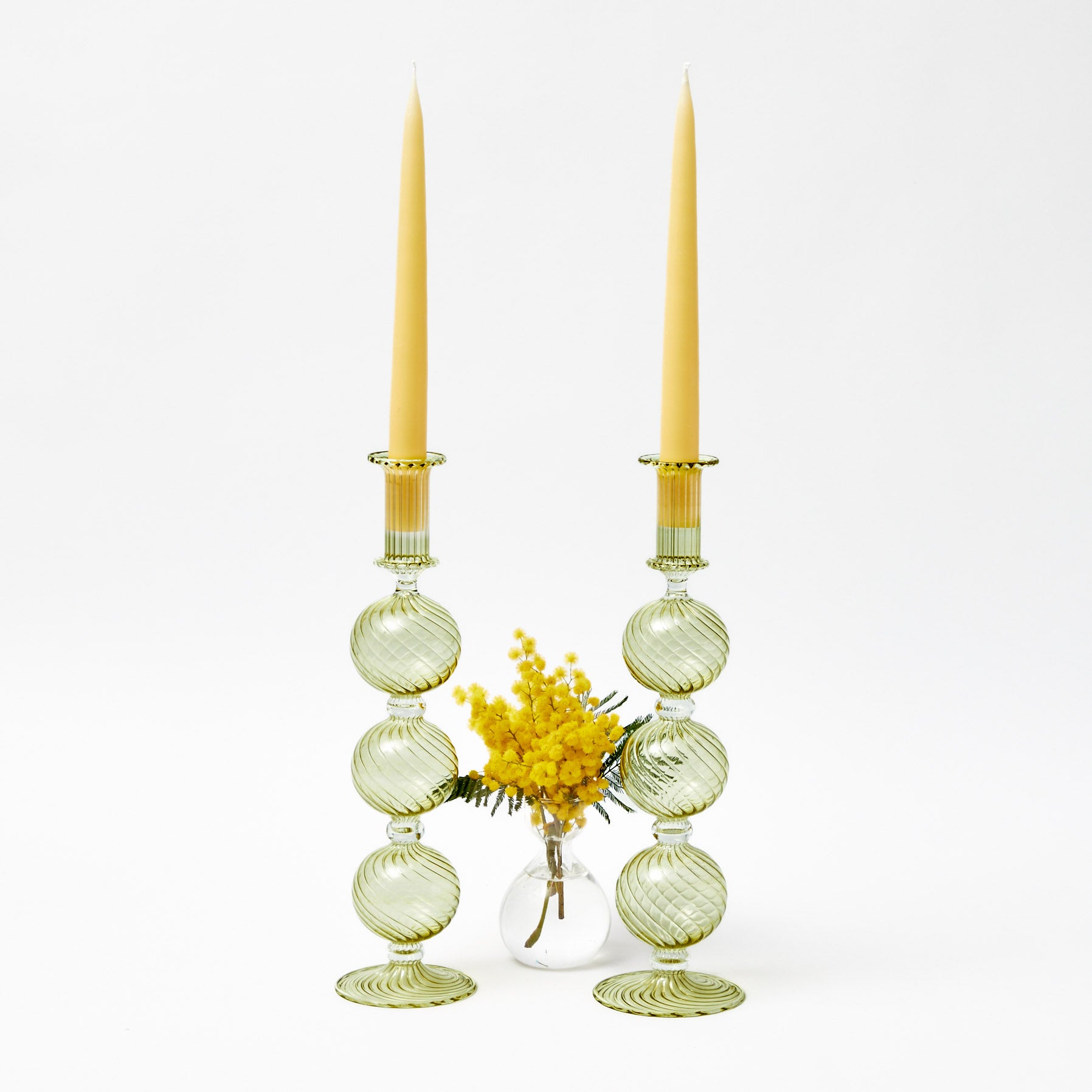 Camille Olive Candle Holder (Pair)– Mrs. Alice