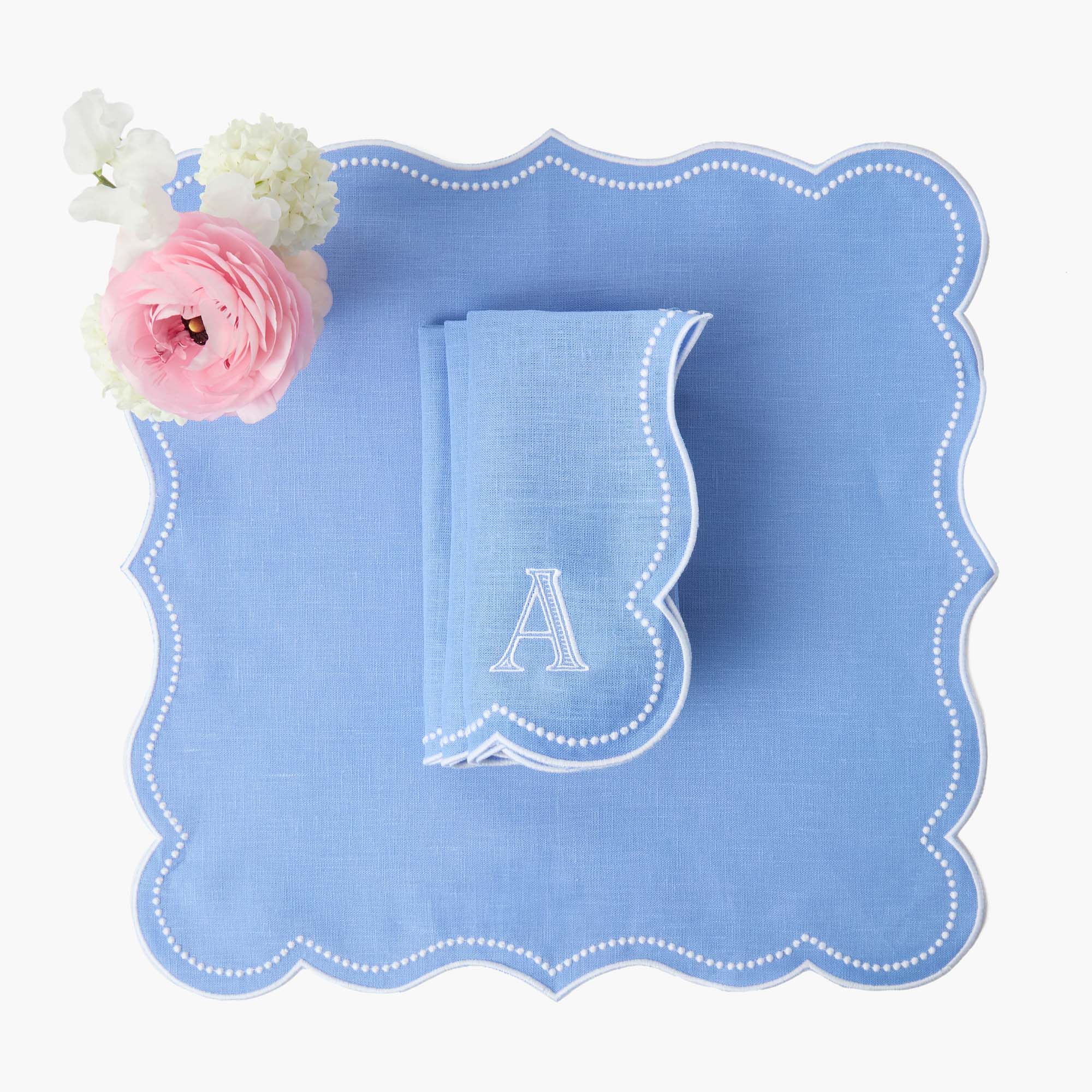 Eloise Periwinkle Linen Napkins (Set of 4)
