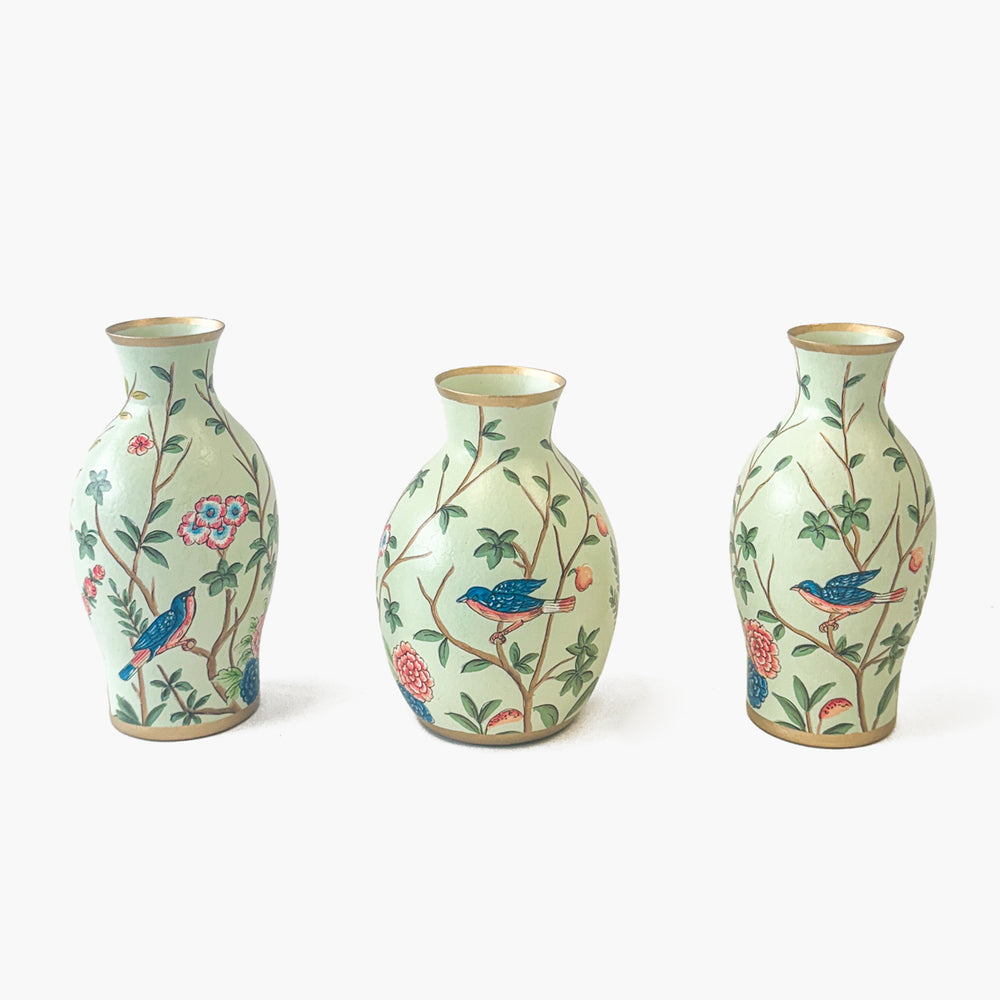 Chinoiserie Tole Bud Vases (Set of 3)