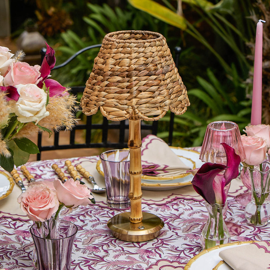 Rechargeable Bamboo Lamp Stand– Mrs. Alice