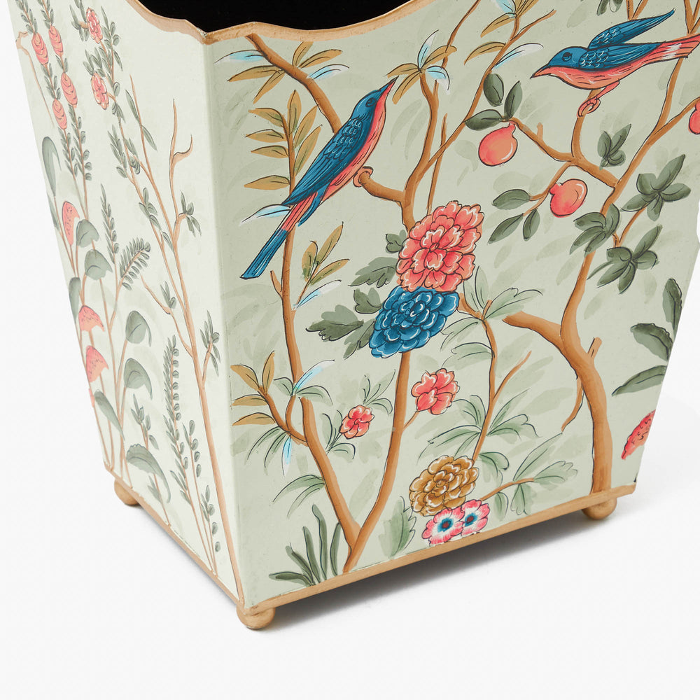 Chinoiserie Tole Waste Paper Bin
