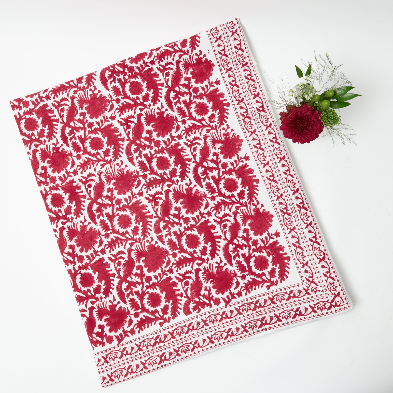 Cranberry Pheasant Tablecloth