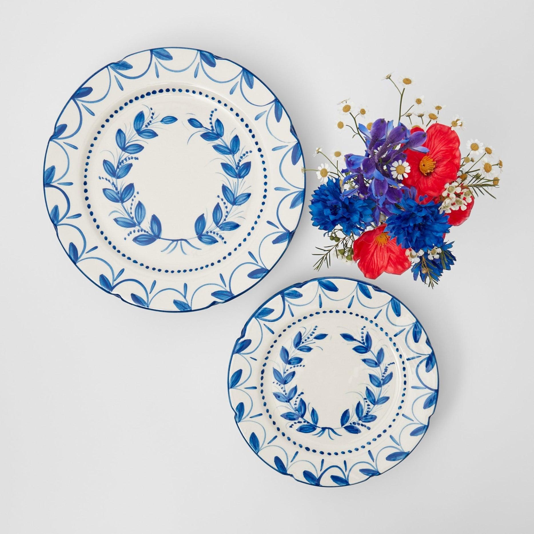 Elizabeth Blue Garland Starter Plate– Mrs. Alice