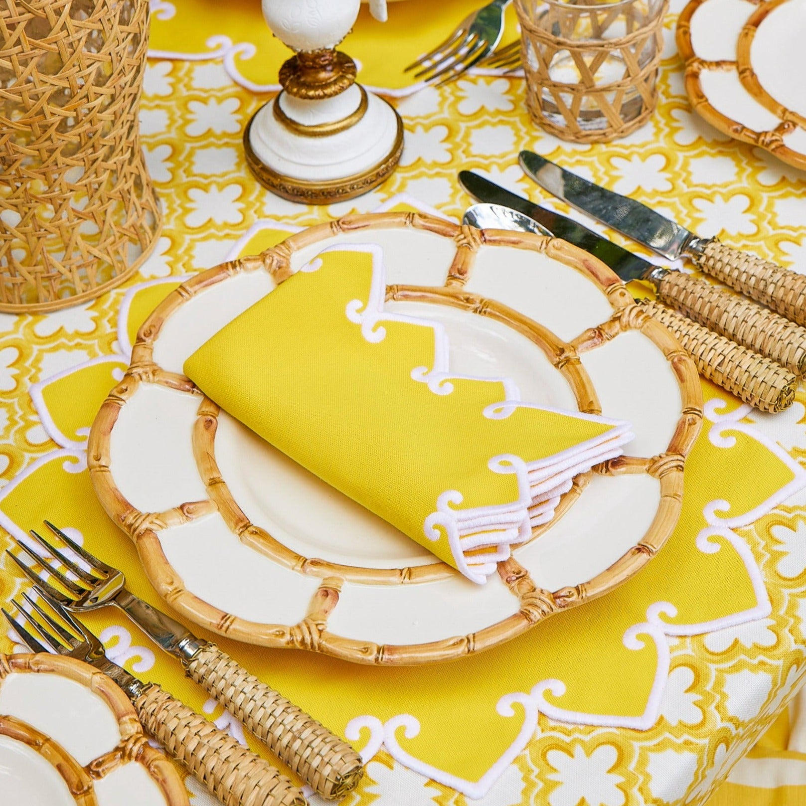 Summer Table Linen | Luxury Tableware | Mrs. Alice