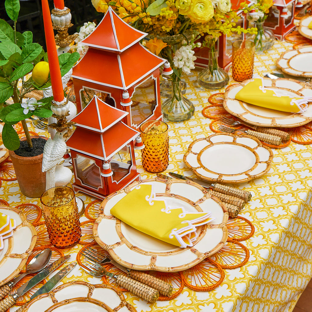 Petal Bamboo Ceramic Starter Plate– Mrs. Alice