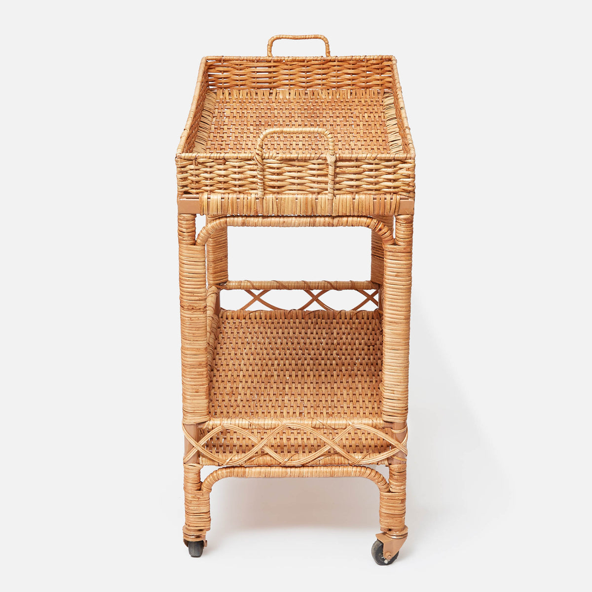 Giovanni Rattan Bar Cart | Furniture | Mrs Alice