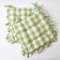 Green Gingham Ruffle Seat Pad Cushions (Set of 4)