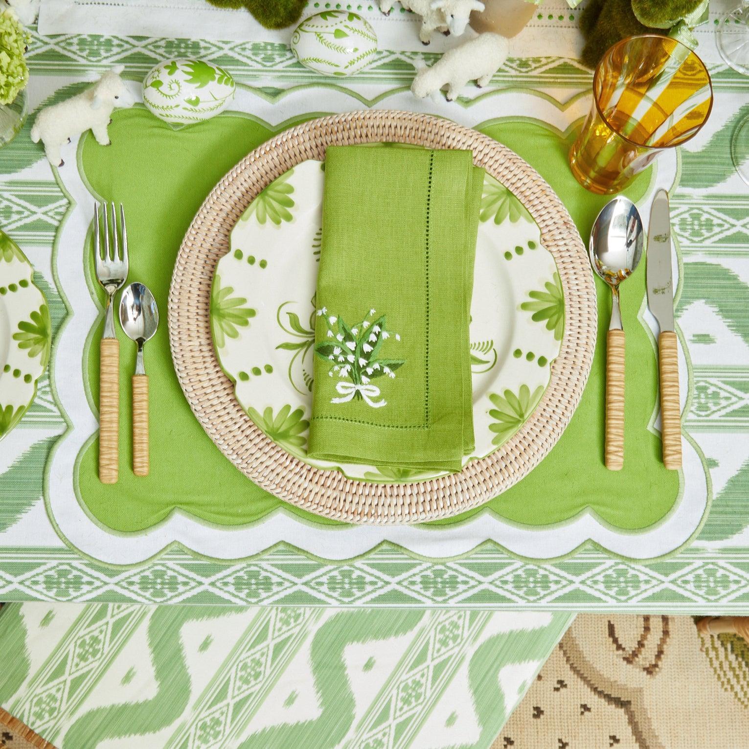 Green Ikat Tablecloth – Mrs. Alice
