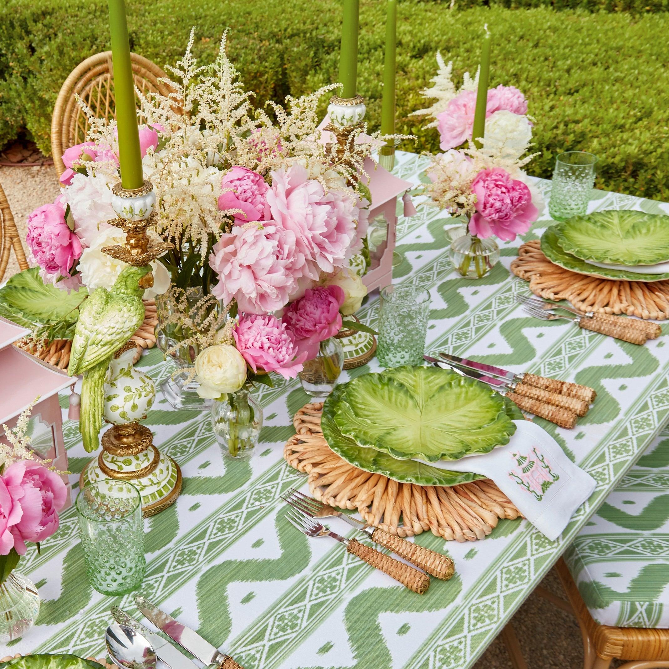 Green Ikat Tablecloth – Mrs. Alice