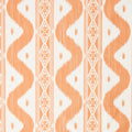 Soft Coral Ikat Stripe Fabric