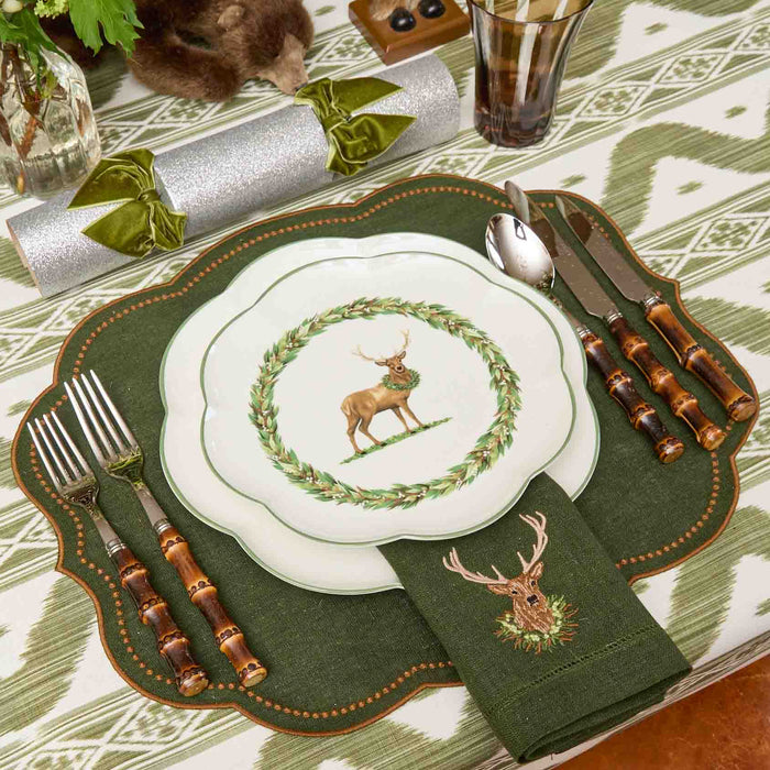 Stag Garland Dinner Plate