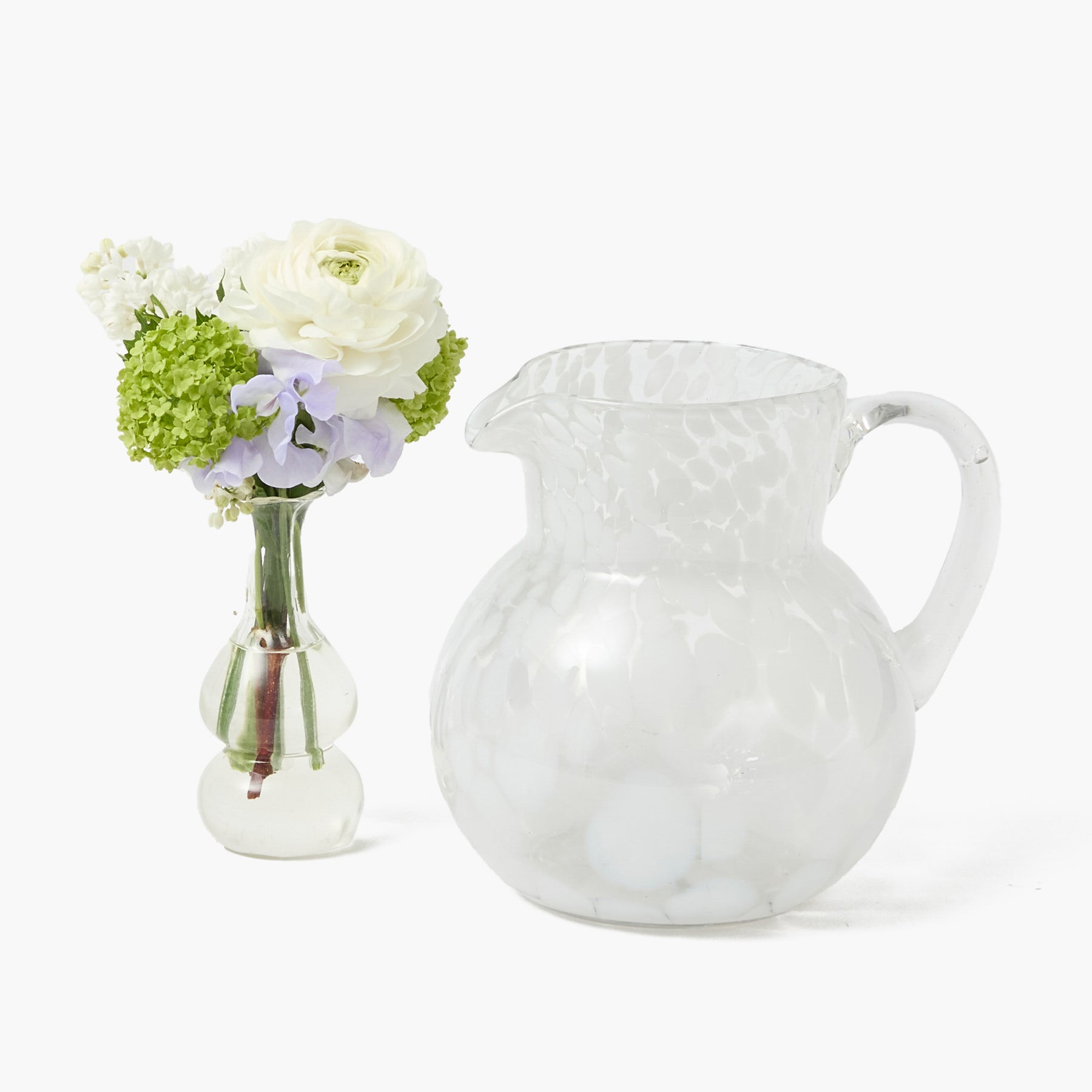 Dappled White Water Jug