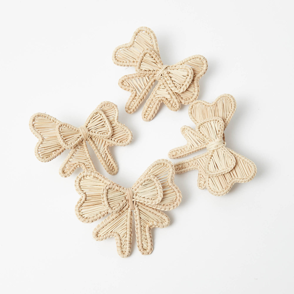 Wicker Napkin Bows (Set of 4)