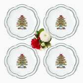 Mrs. Alice Christmas Tree Dinner & Starter Plates (Set of 8)