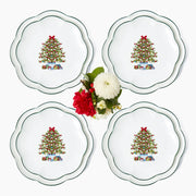 Mrs. Alice Christmas Tree Dinner & Starter Plates (Set of 8)