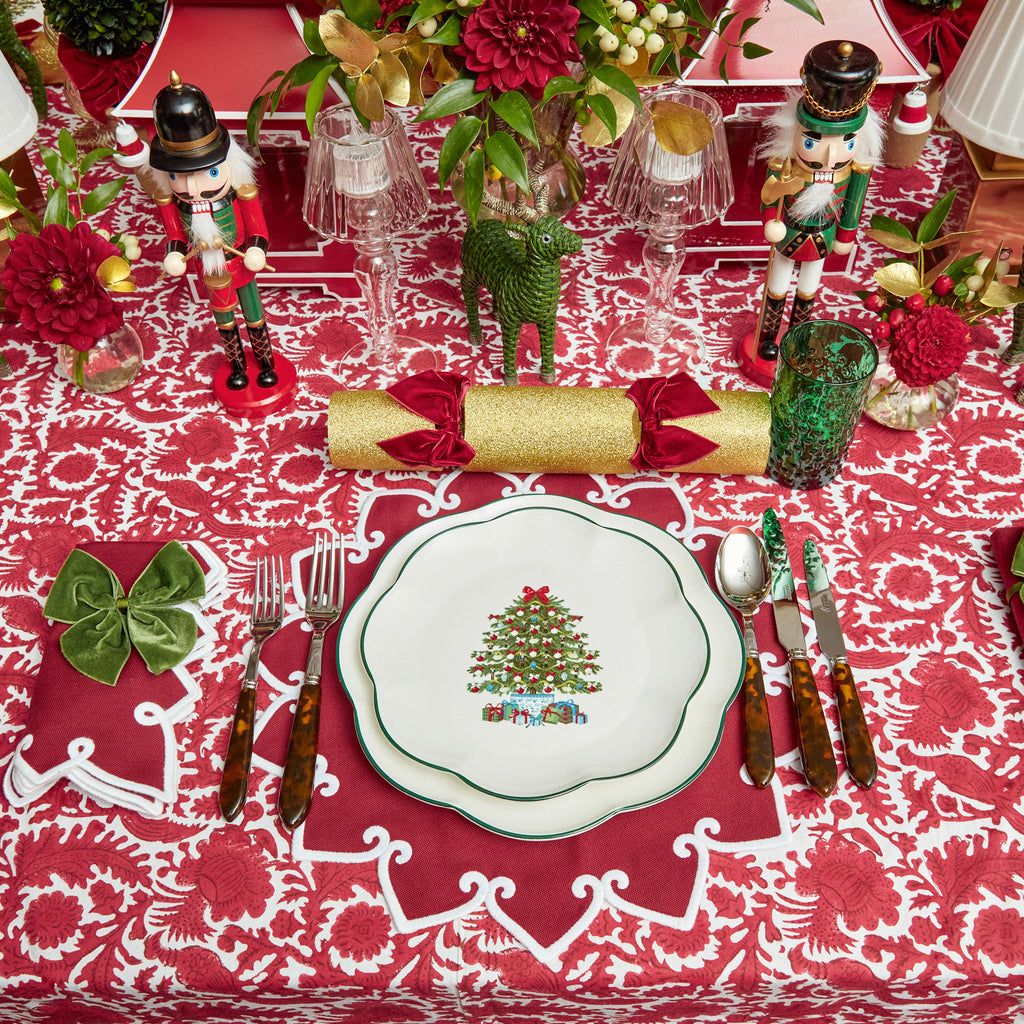 Cranberry Pheasant Tablecloth– Mrs. Alice