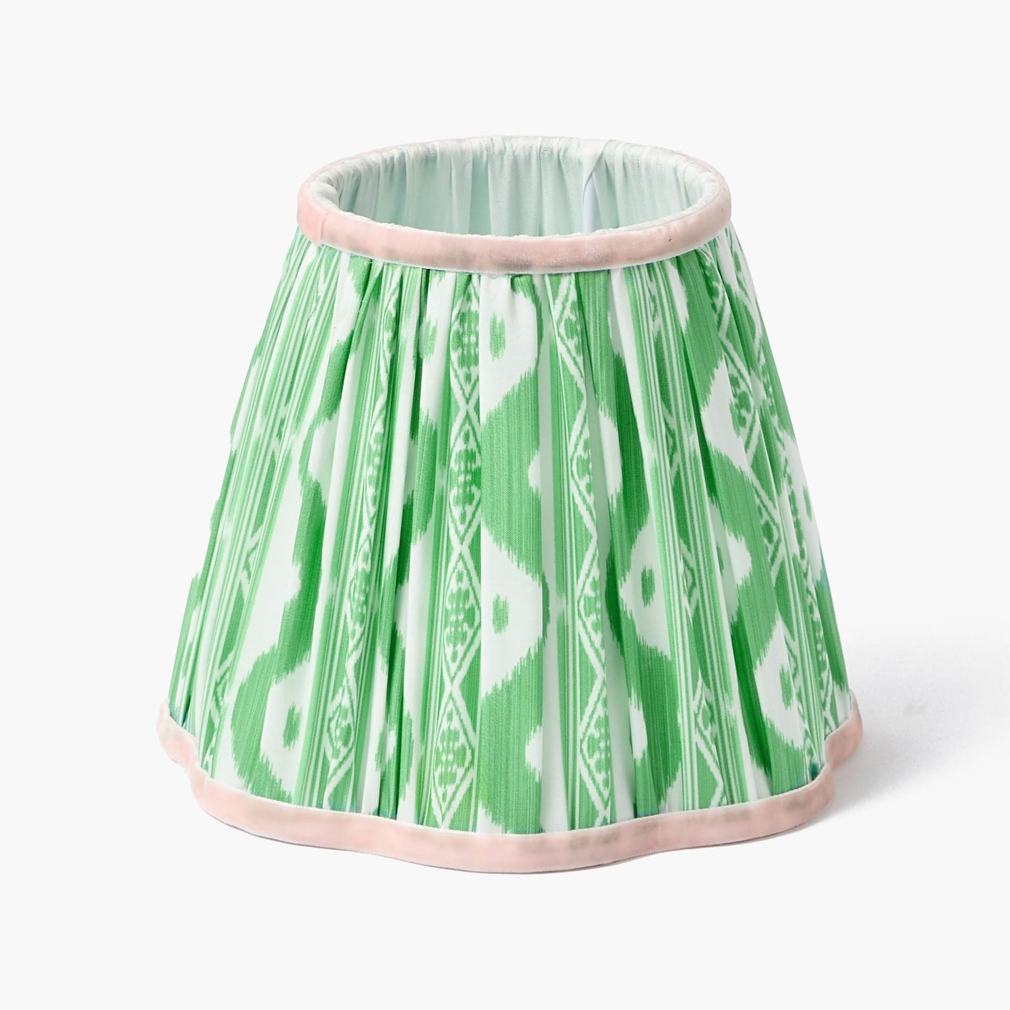 Green & Pink Ikat Lampshade (18cm)