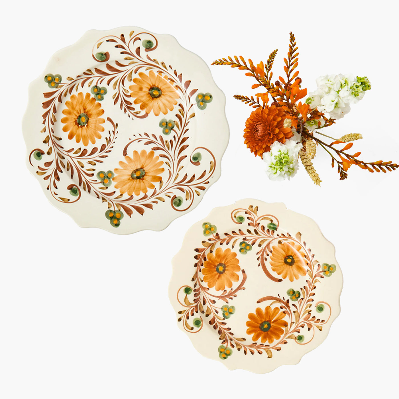 Autumn Flowers Starter Plate
