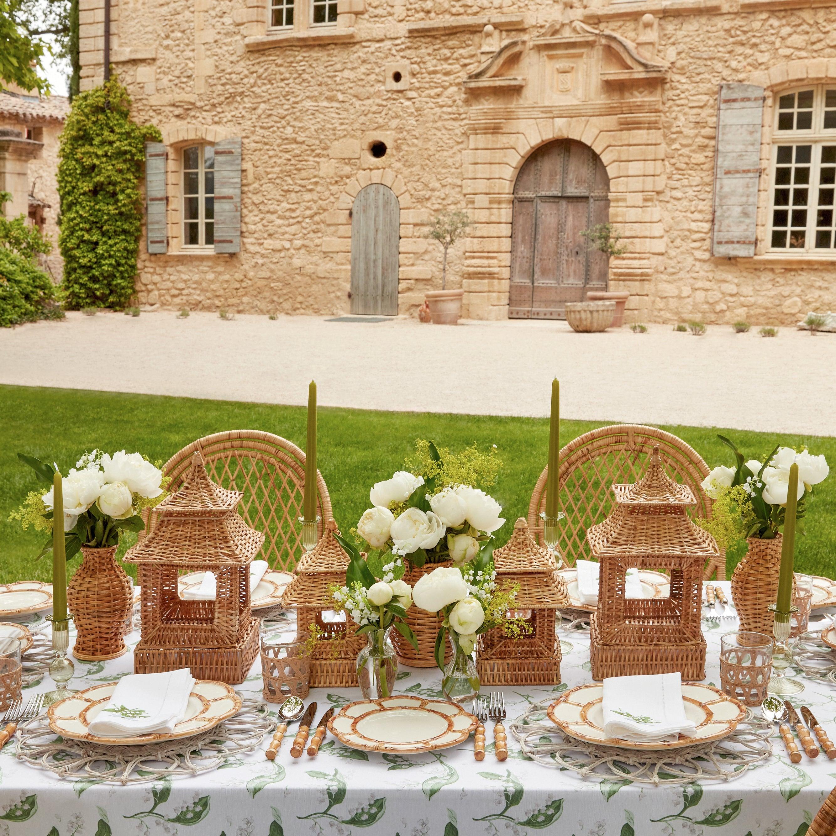 Natural Rattan Pagoda Decoration Set– Mrs. Alice