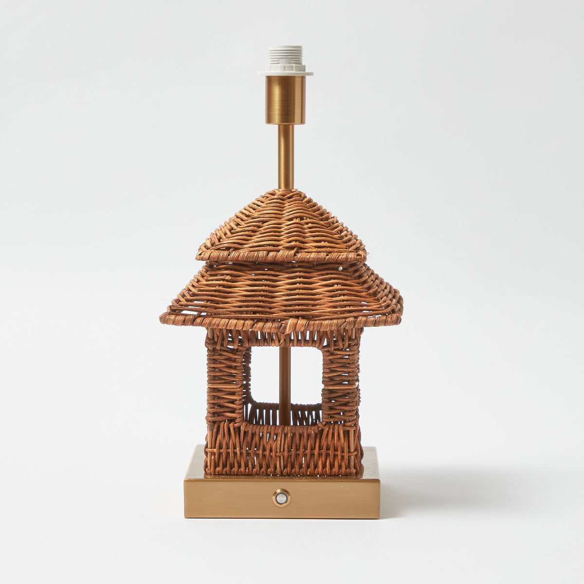 Rattan Rechargeable Pagoda Lamp